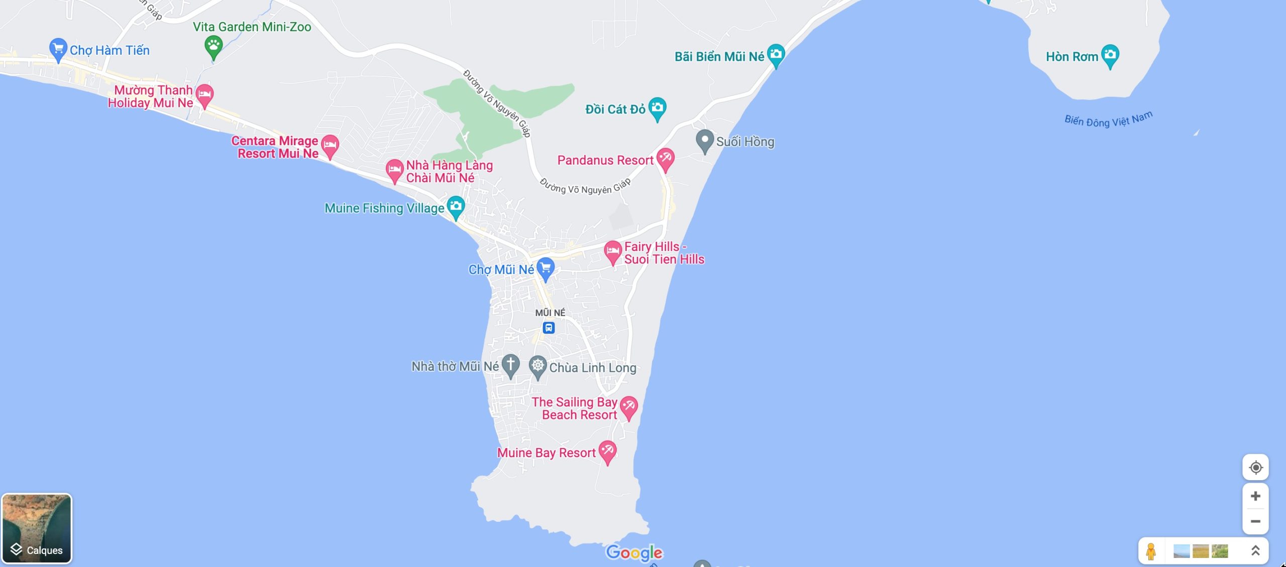 Mui Ne Vietnam Map